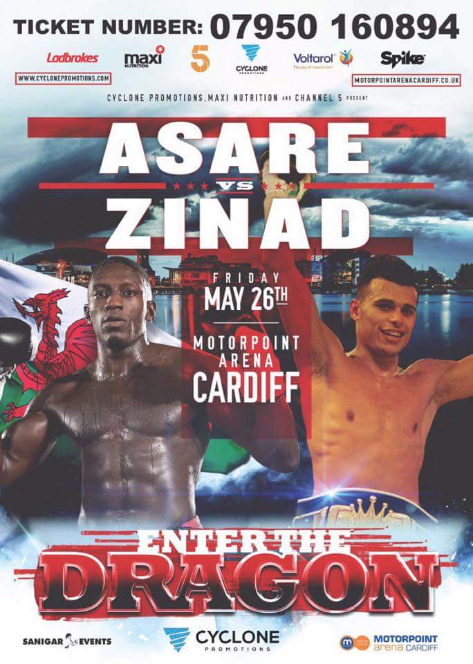 Malik Zinad is fighting 26.05.2017 in Cardiff, Wales | leifpm